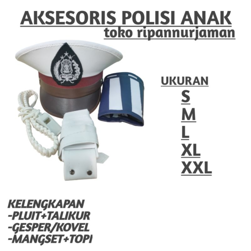Jual Aksesoris polisi anak / Atribut Polisi Anak (polantas) Kelengkapan ...