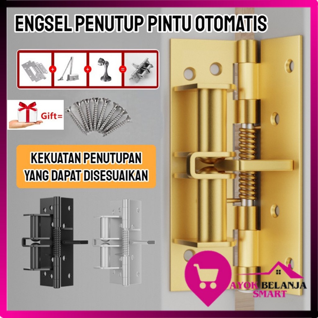 Jual ABS Engsel Penutup Pintu Otomatis Metal Engsel Penahan Pintu ...