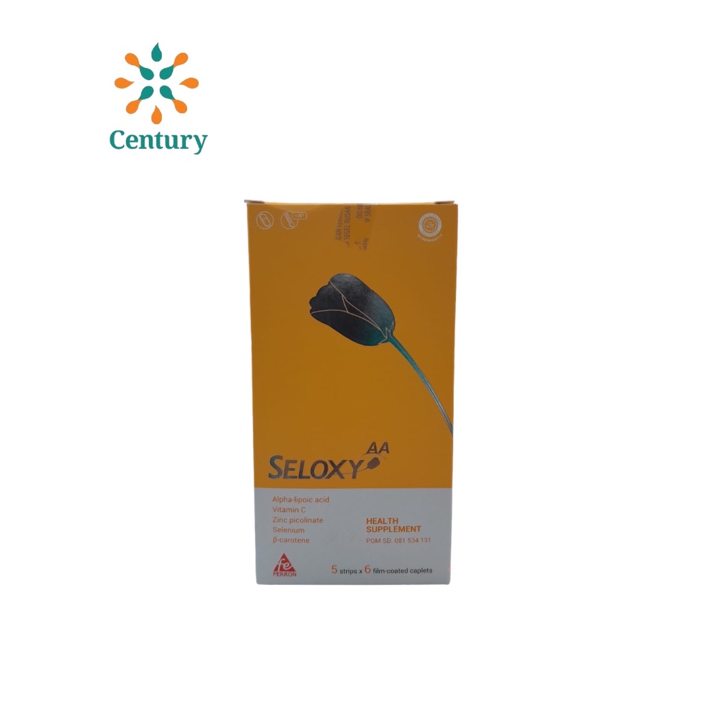 Jual Seloxy AA strip isi 6 Tablet/Vitamin C A/Zinc/ Antioksidan ...