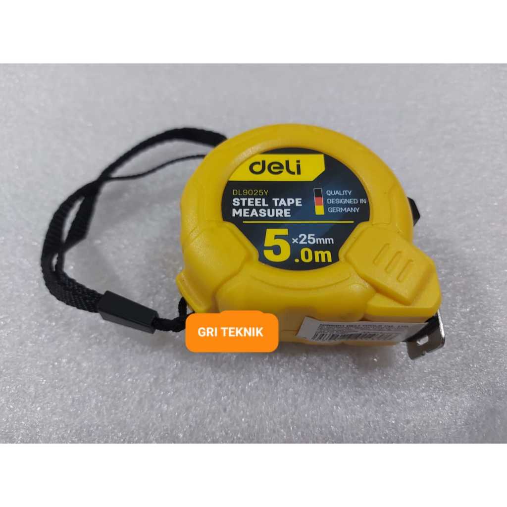 Jual DL9025Y !!! METERAN TARIK DELI 5 METER X 25 MM / STEEL TAPE ...