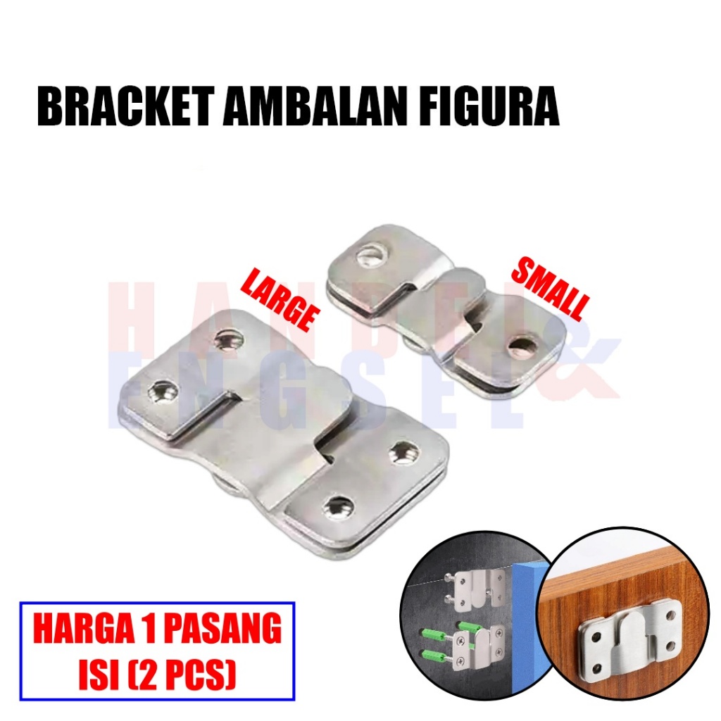 Jual Plat BESAR & KECIL / Braket Ambalan Plat Gantung Meja Dinding ...