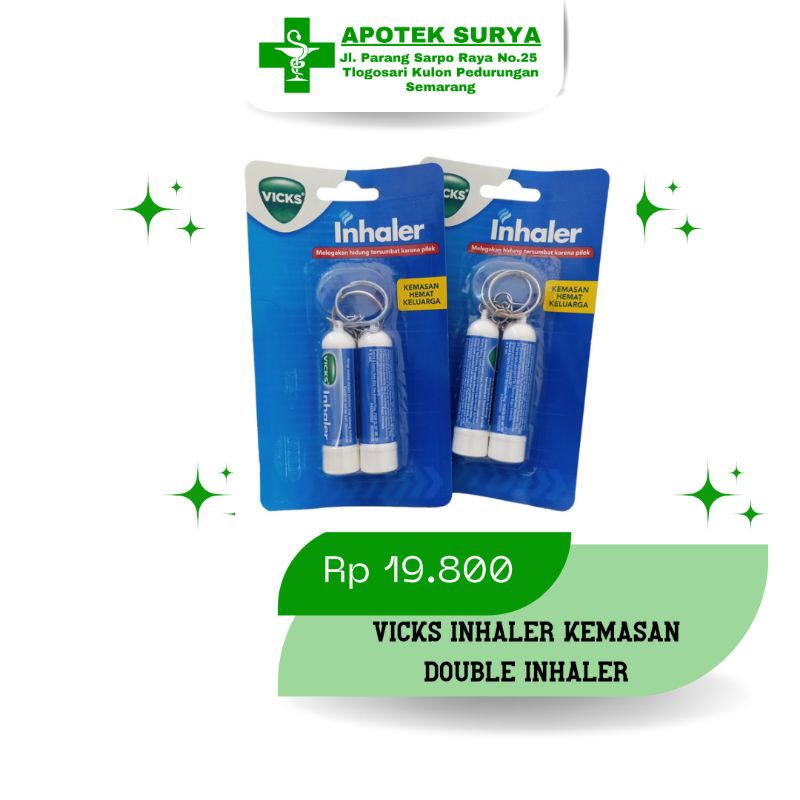 Jual vicks Inhaler Kemasan Hemat Keluarga @0,5ml || Apotek Surya ...