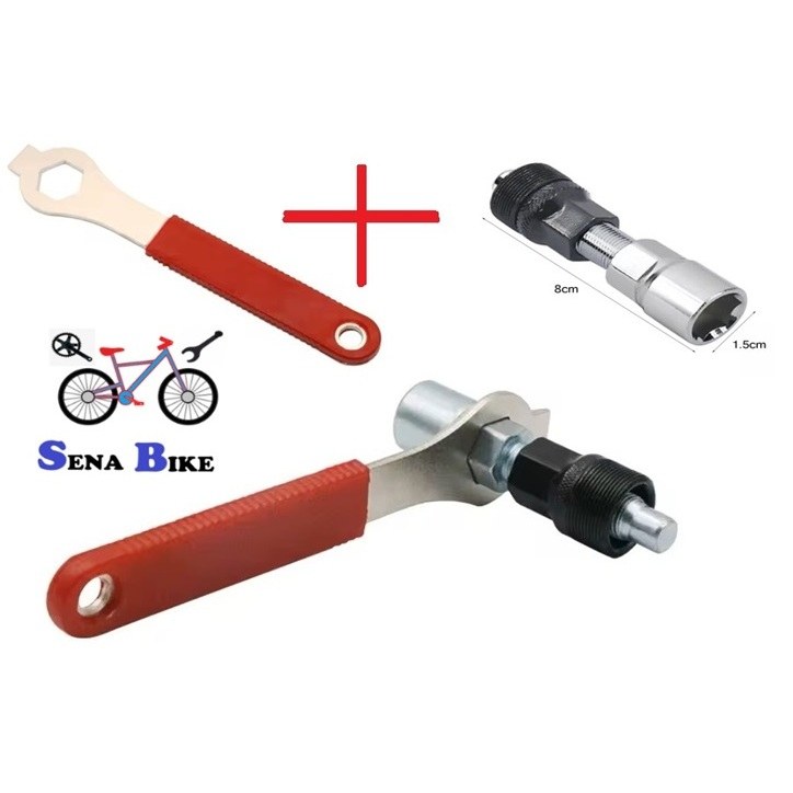 Jual Paket Kunci Crank Treker dan Crank Puller Spanner Sepeda | Shopee ...