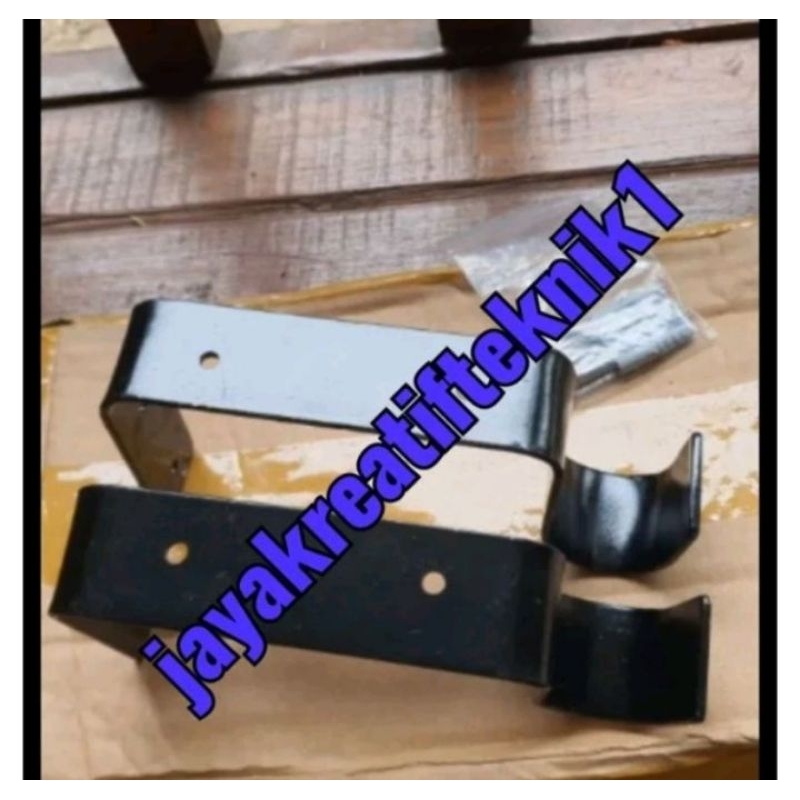 Jual gantungan baju pakaian tempel dinding rak siku papan ambalan ...