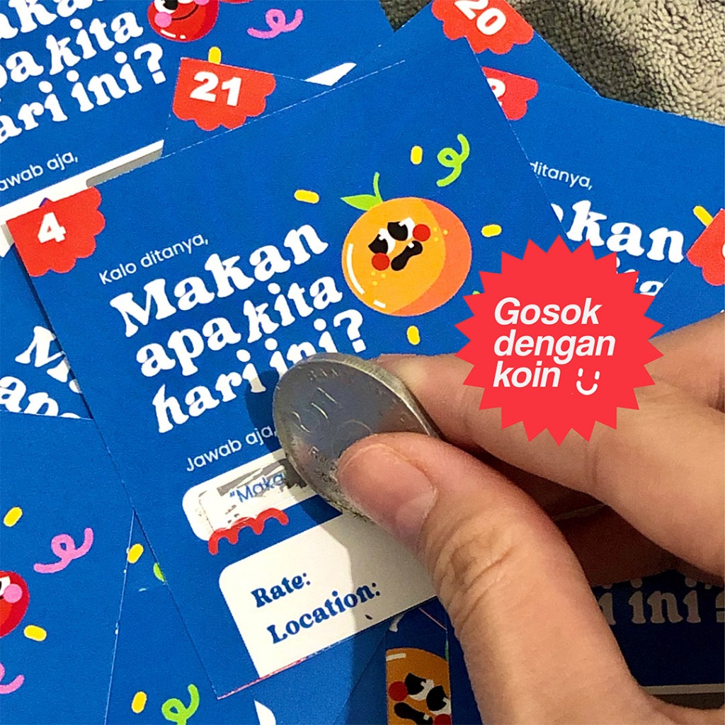 Jual Makan Apa Hari Ini - Card Game Kartu Permainan Couple Bestie ...