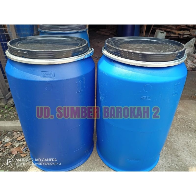 Jual tong biru 200L,drum 200L,tong 200L tutup lebar,poligen,tong sampah ...