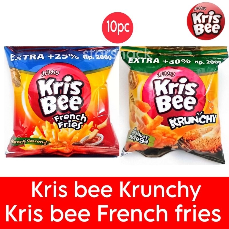 Jual Kris Bee French Fries/Krunchy isi 10 pc renteng | Shopee Indonesia