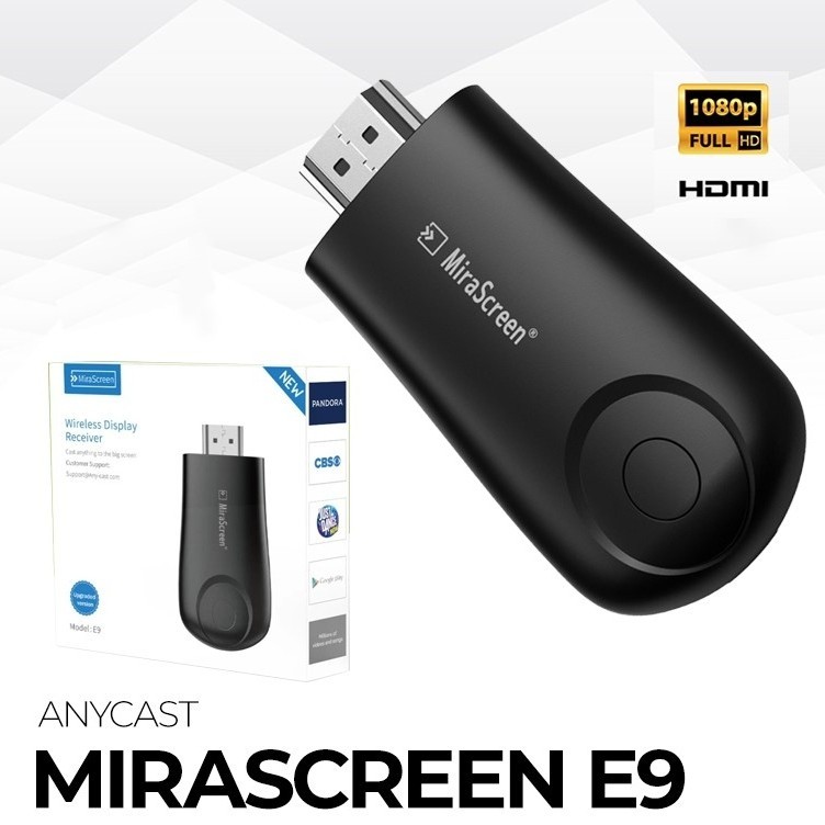 Jual MiraScreen E9 HD TV Stick Wireless Display Dongle 2.4G | Shopee ...