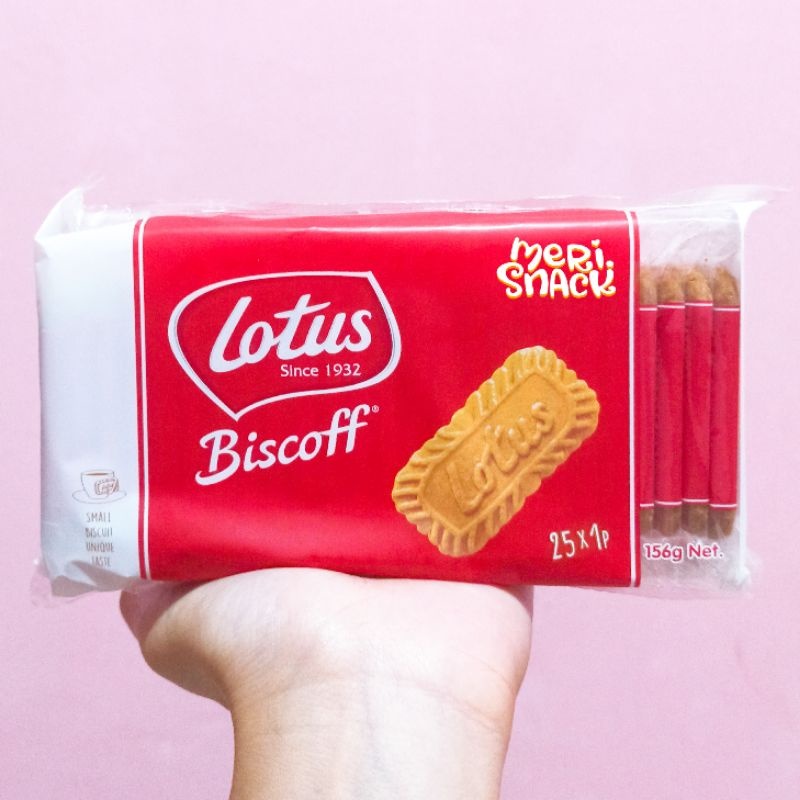 Jual Lotus Biscoff 156gr (Biskuit Lotus) 25 pack x @ 6.25gr | Shopee ...