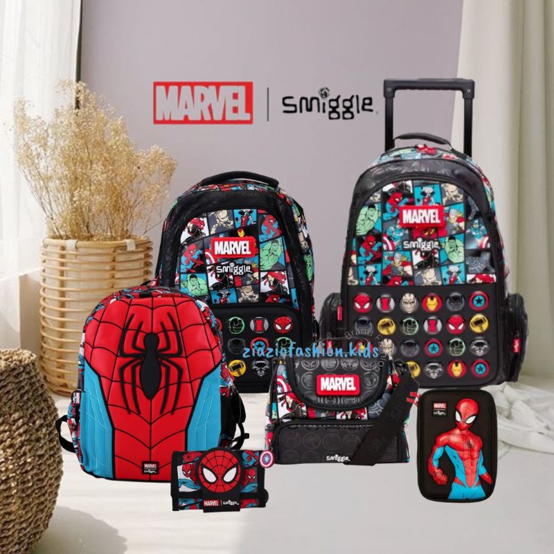 Jual SMIGGLE SET BACKPACK SET TAS SMIGGLE SERIES MARVEL | Shopee Indonesia
