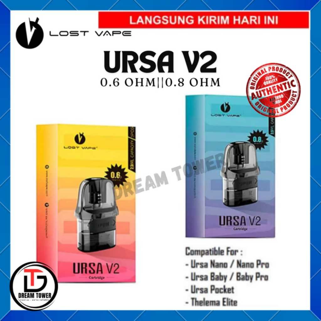 Jual Cartridge Ursa Nano V2 Lostvape AUTHENTIC 100% ORIGINAL | Shopee ...