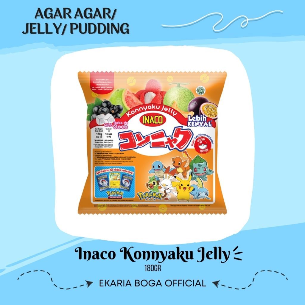 Jual JELLY | AGAR AGAR | PUDDING | INACO MINI | INACO KONNYAKU JELLY 180GR | Shopee Indonesia