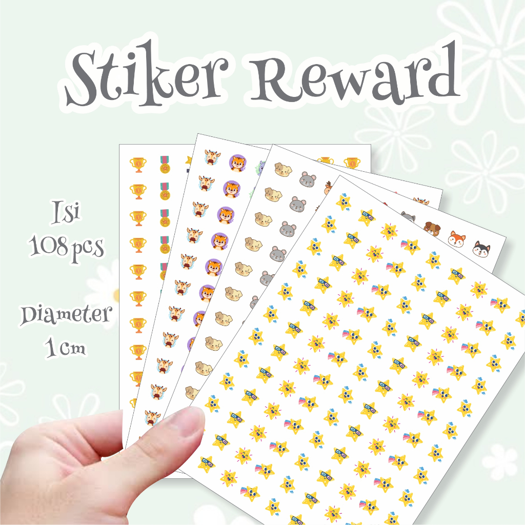 Jual 108 Pcs Reward Sticker Anak / Stiker Hadiah Penghargaan Untuk ...