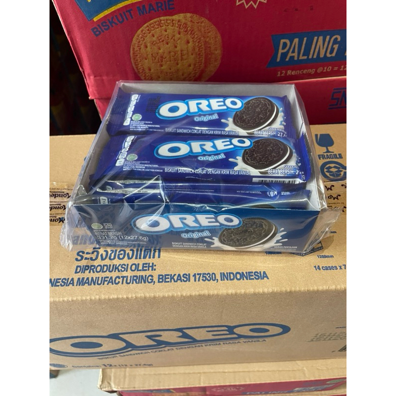 Jual biskuit oreo biskuit vanilla 1 box isi 12pcs | Shopee Indonesia