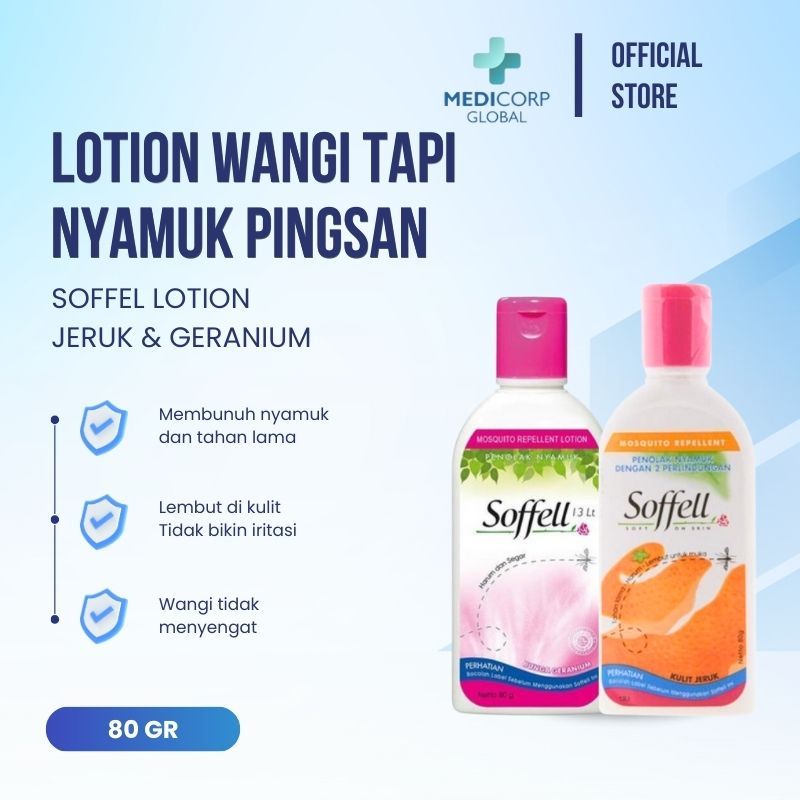 Jual [MEDICORP] Soffel lotion anti nyamuk dan serangga botol 80 gr ...