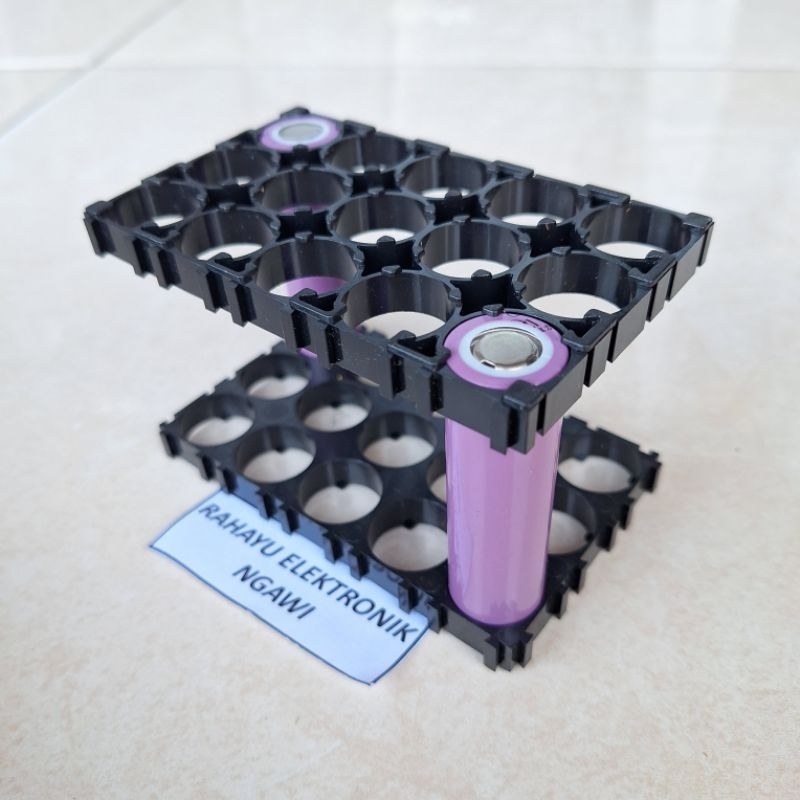 Jual Separator Bracket Holder Baterai 18650 Lubang 5X3 Spacer Bracket ...