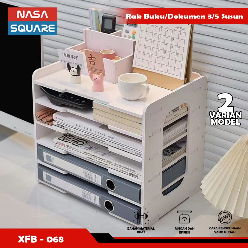 Jual Rak penyimpanan meja rak file multi-lapis rak penyimpanan desktop ...