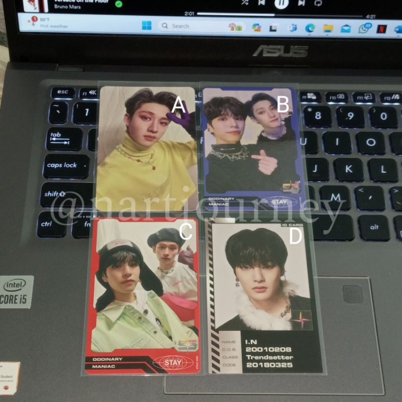 Jual PC Photocard, TC, Unit ID Card Straykids SKZ Official Bangchan, IN ...