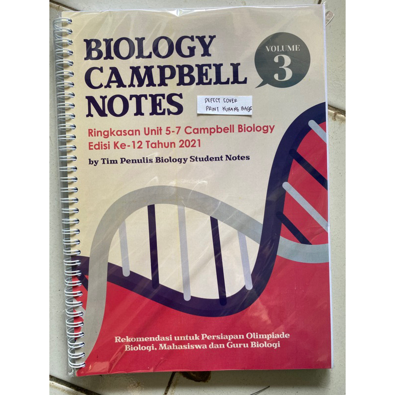 Jual Biology campbell Notes Vol 3 Defect Cover | Shopee Indonesia