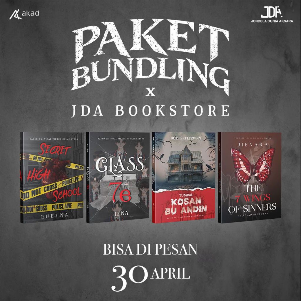 Jual Promo Paket BUNDLING 4 Novel Misteri - AKAD - JDA Bookstore ...
