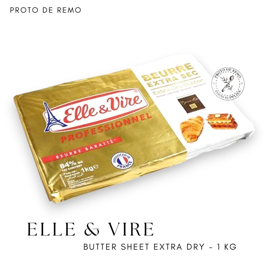 Jual Butter Sheet Extra Dry Elle & Vire 1KG | Shopee Indonesia