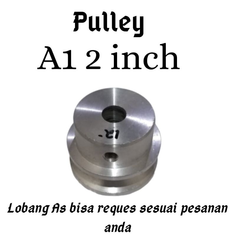 Jual PULLEY PULLY PULI PULEY POLI POLLYALUMINIUM DINAMO A1 X 2 INCH ...