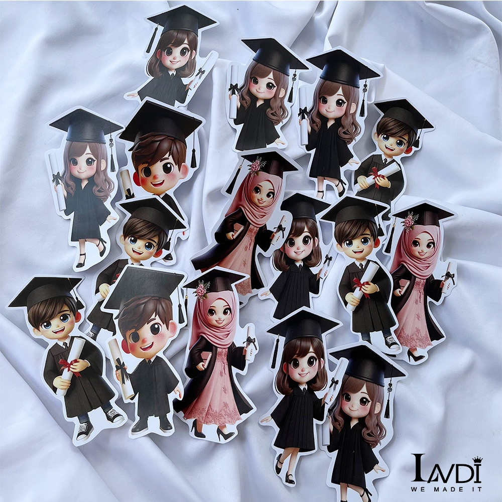 Jual EXTRA JUMBO 13cm Topper Wisuda Pelengkap Buket Topper Wisuda Jumbo ...