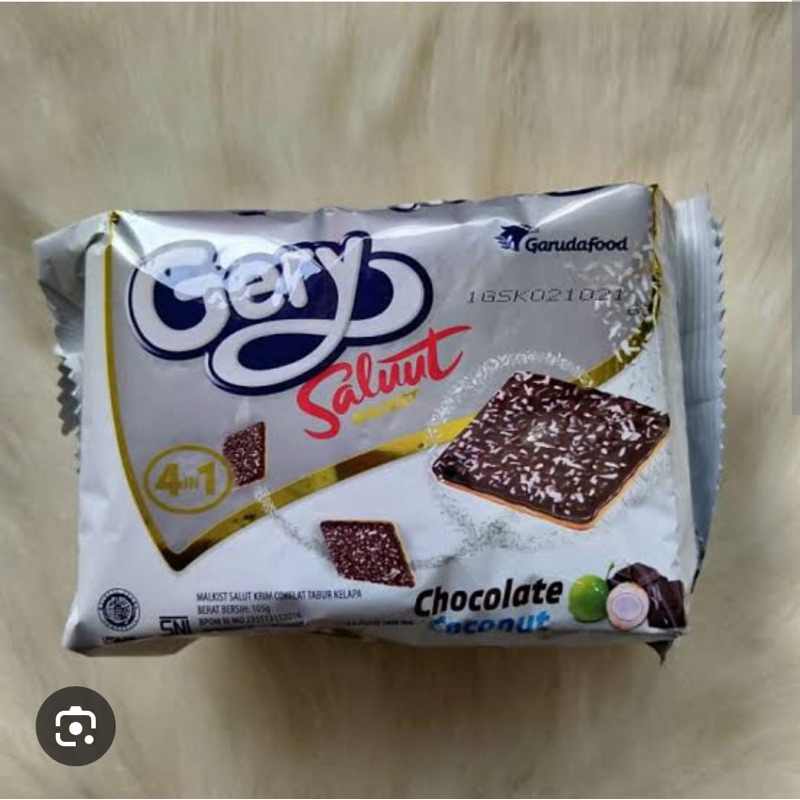 Jual Gery Saluut Malkist coklat Kelapa 105gr | Shopee Indonesia