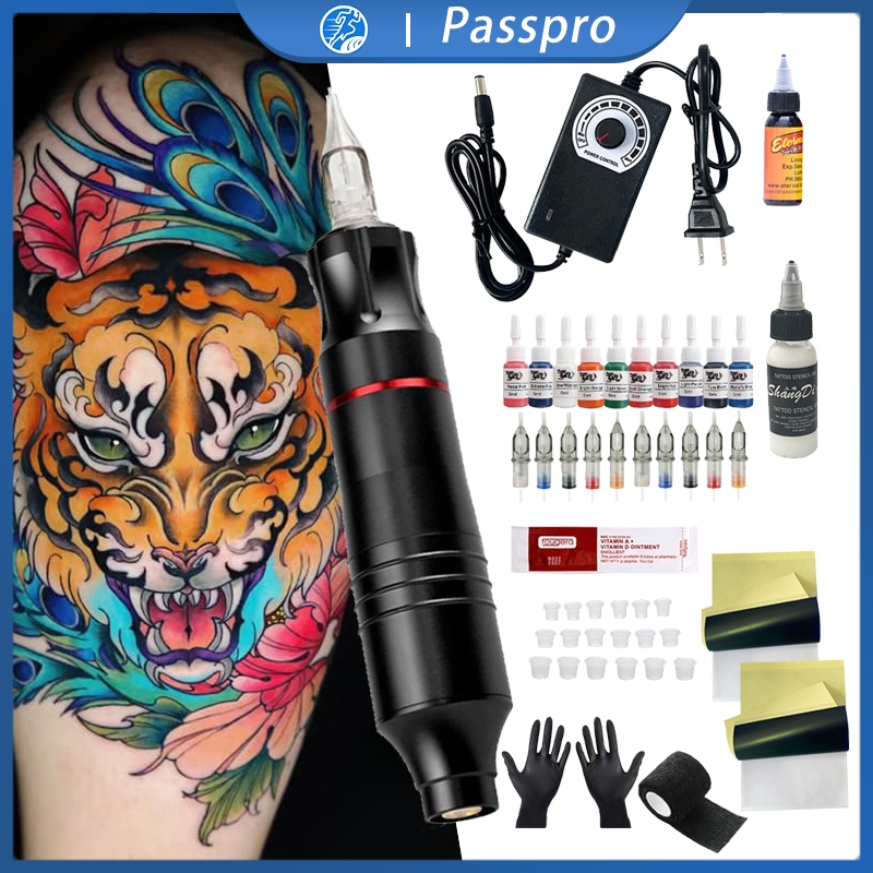 Jual Mesin Tato Full Set Pena Tato Lengkap Alat Tato Mesin | Shopee ...