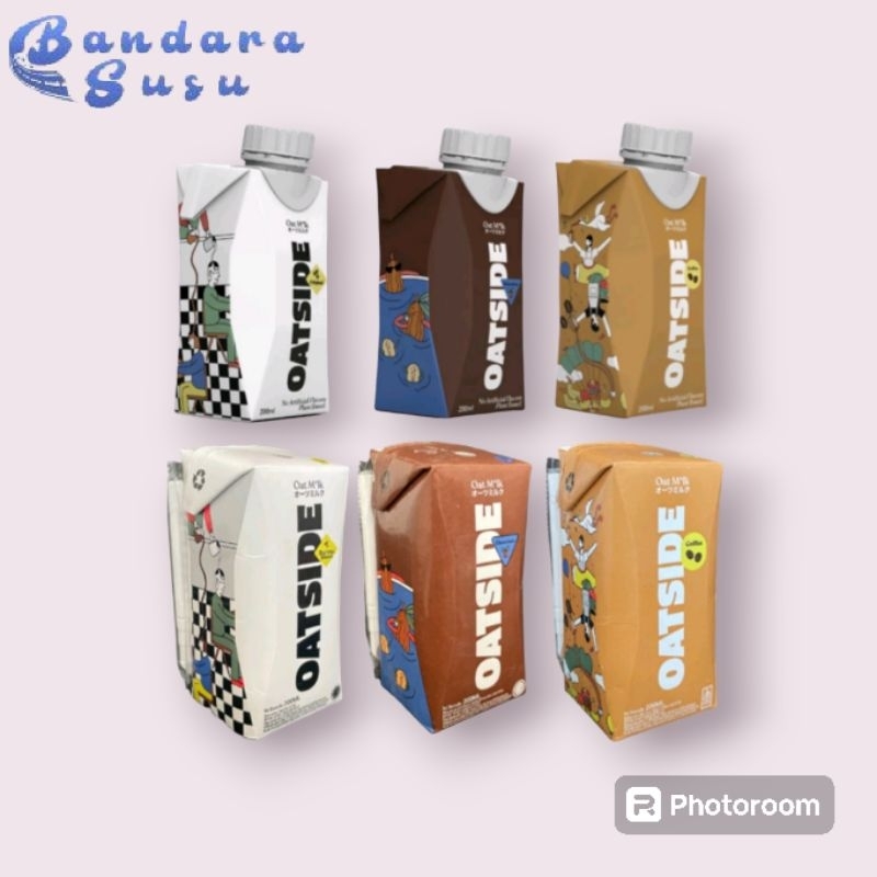 Jual OATSIDE Mini Oat Milk 200 mL - Susu Oat Gandum Lactose & Dairy ...