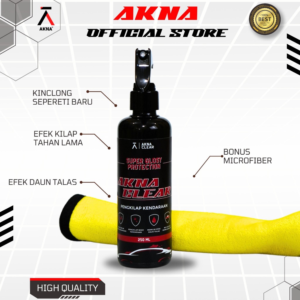 Jual Akna Clear Pengkilat Body Eksterior Motor Efek Daun Talas | Shopee ...