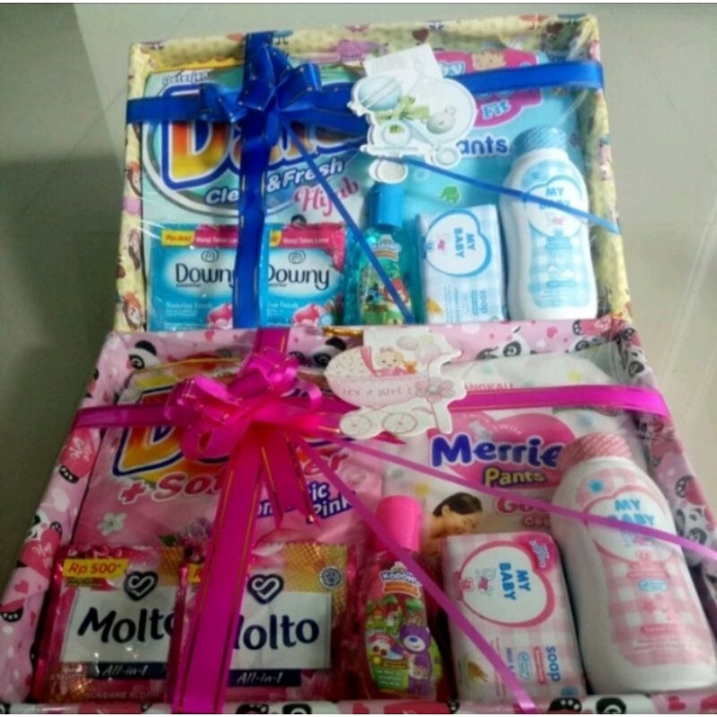 Jual parsel bayi newborn (free kartu ucapan, pita dan dus parcel ...