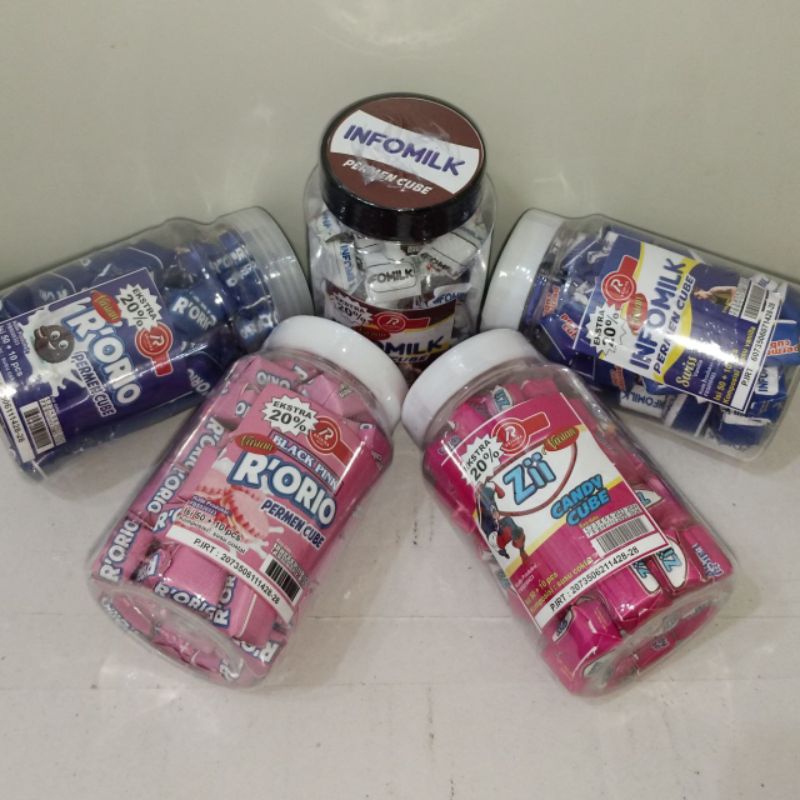 Jual Paket Bundle 5 Candy Cube INFO MILK COKLAT + INFO MILK VANILA ...