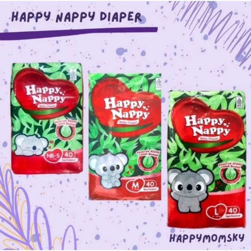 Jual HAPPY NAPPY Diaper Perekat Big Pack | Shopee Indonesia