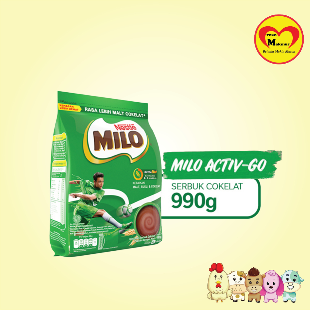 Jual Milo Activ-Go 990gr / Toko Makmur Dukuh Kupang + Bubble Wrap ...