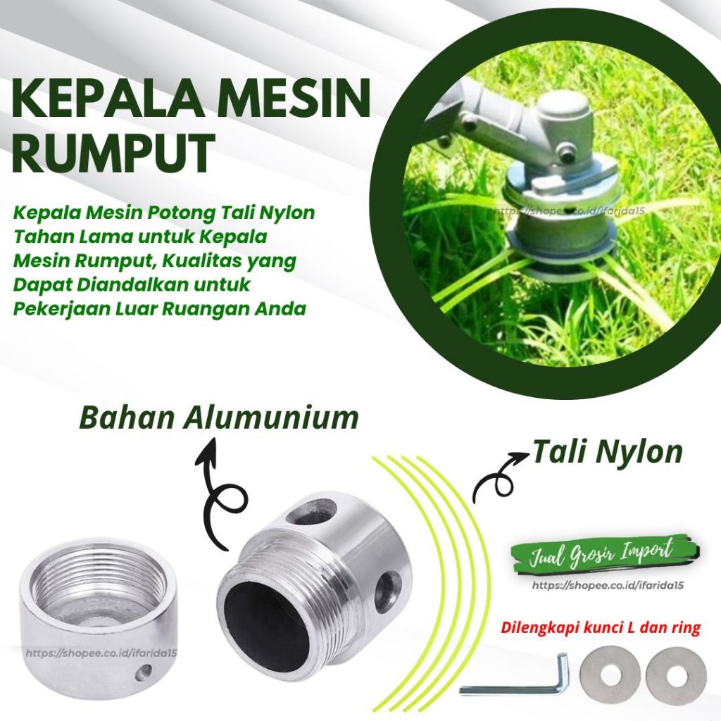 Jual Mata Pisau Mesin Potong Rumput Model Senar Tali Dengan Bahan ...