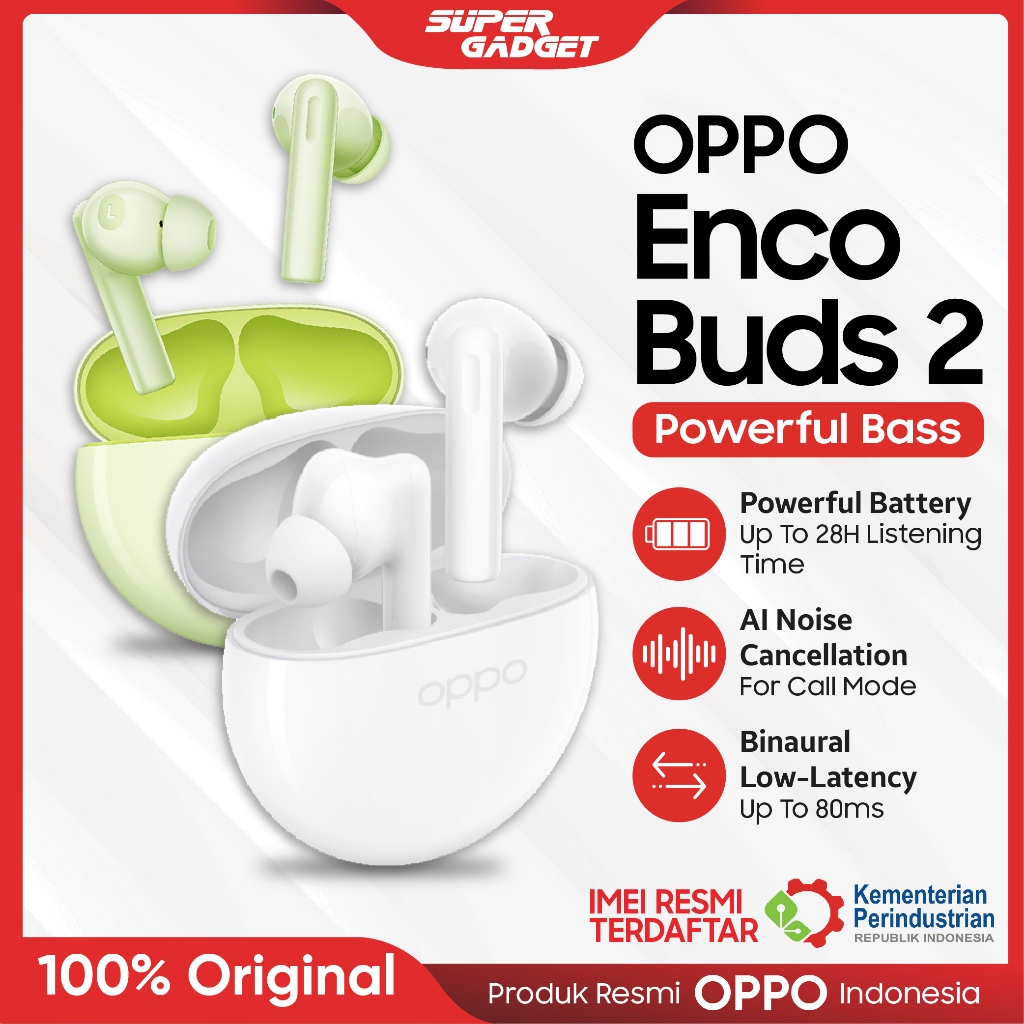 Jual OPPO Enco Buds 2 Buds2 Bluetooth Earpods Earphone Handsfree ...
