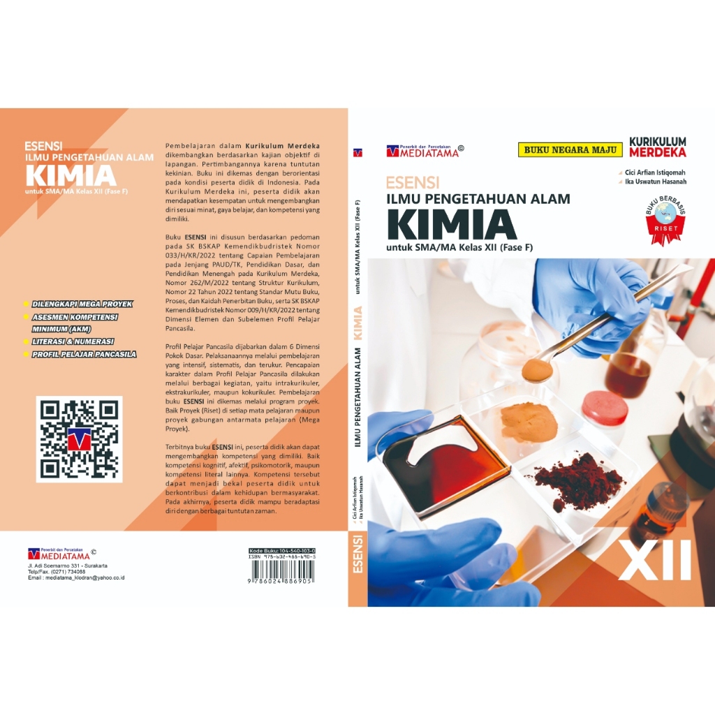 Jual ESENSI Kimia SMA/MA Kelas XII (Fase F) Kurikulum Merdeka Buku Berbasis Riset | Shopee Indonesia