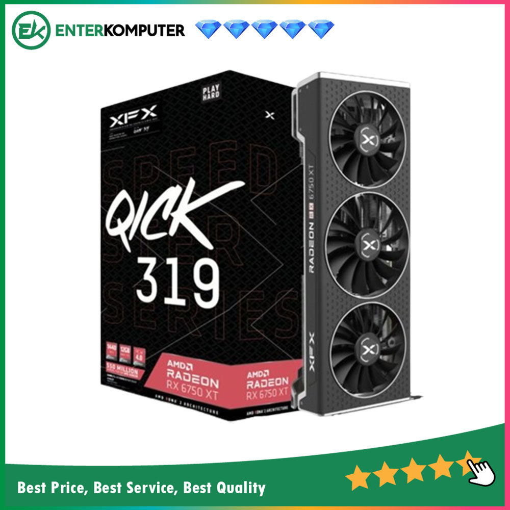 Jual XFX Radeon RX 6750 XT CORE 12GB GDDR6 SPEEDSTER QICK319 RX ...