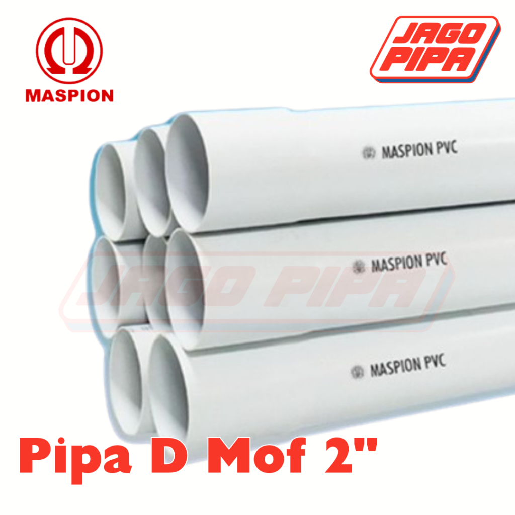 Jual Maspion Pipa D 2 Inch Putih MOF PVC 4 Meter Paralon 2" PUTIH | Shopee Indonesia