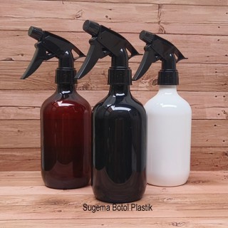 Jual Botol Spray 500 Ml Pet Tebal Warna Tutup Hitam / Botol Kispray Big ...