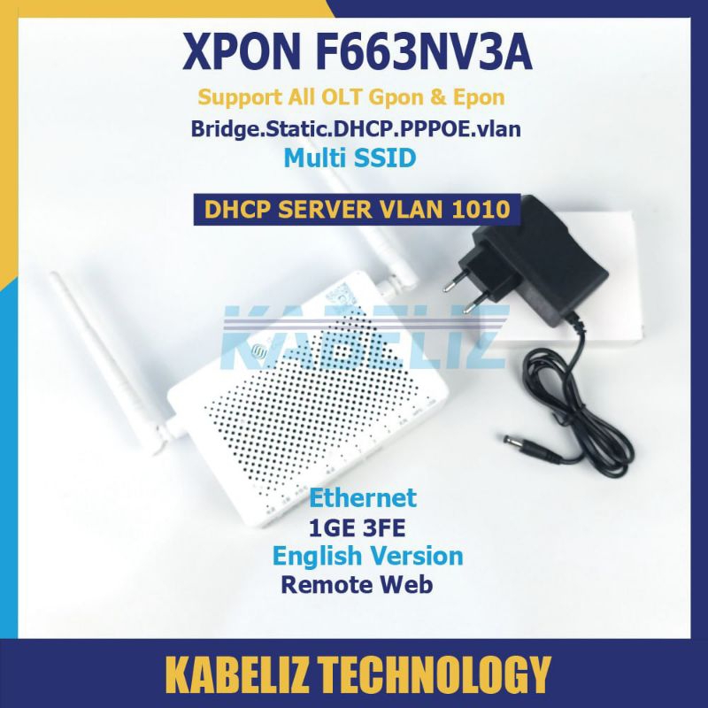 Jual ONU XPON F663NV3A SUPPORT ALL OLT EPON DAN ALL OLT GPON ONT WIFI ...