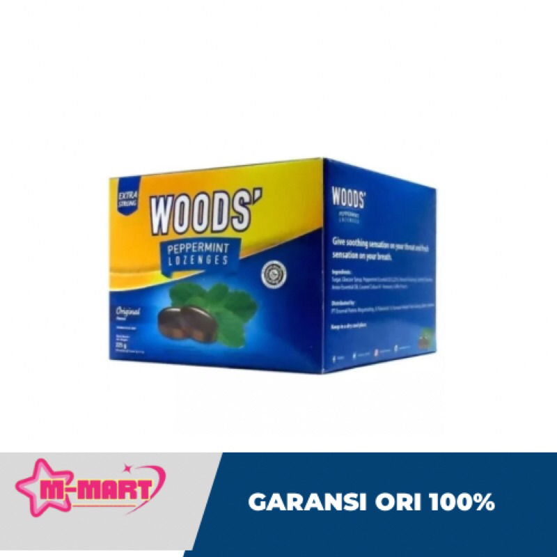 Jual woods lozenges Pappermint permen obat batuk pelega tenggorokan 1 ...