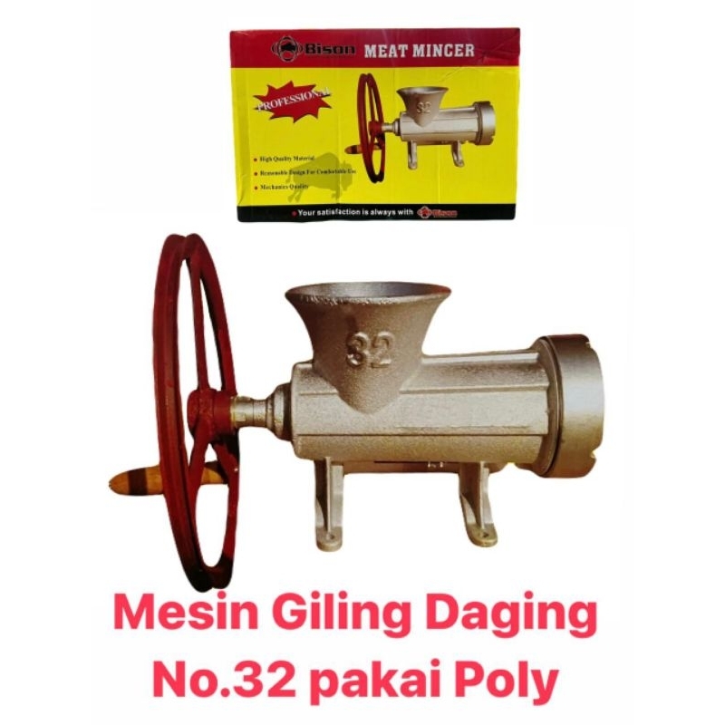 Jual Mesin Giling Daging No 32 + Poly Pulley meat mincer grinder ...
