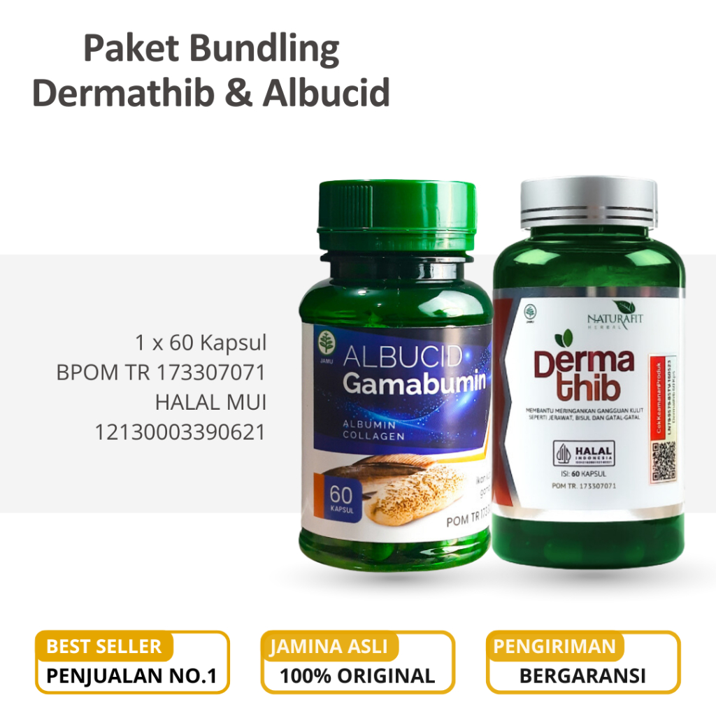 Jual PAKET BUNDLING Dermathib & Albucid Gamabumin Suplemen Kesehatan ...