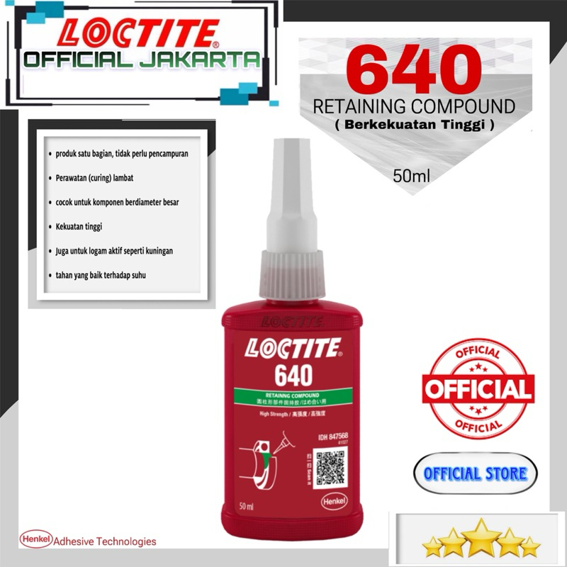 Jual LOCTITE 640 RETAINING COMPOUND 50 ml Lem 640 Lem Retaining ...