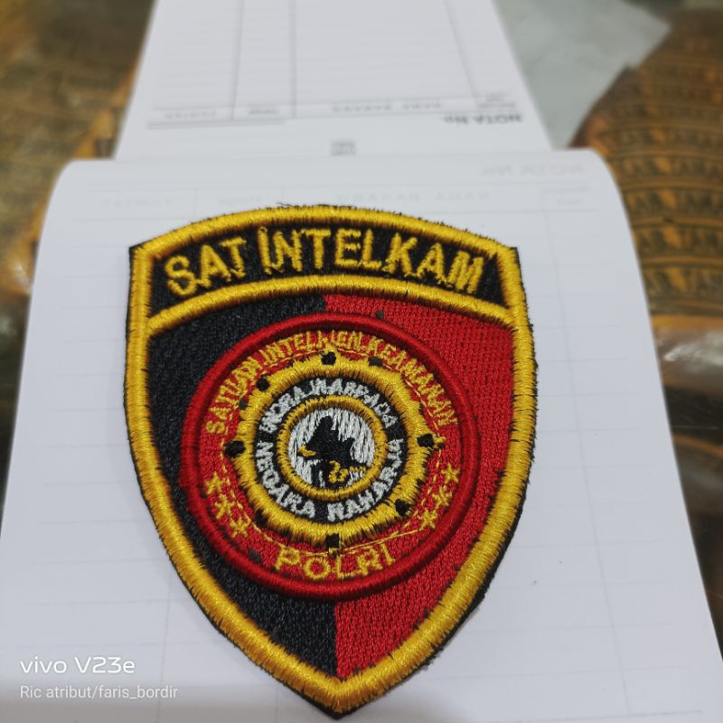 Jual BET BORDIR LOGO SAT INTELKAM BORDIR POLRI INTEL LOGO SAT INTELKAM ...
