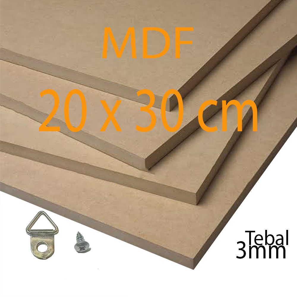 Jual Papan MDF 20x30cm Tebal 3mm + Gantungan Frame | Shopee Indonesia