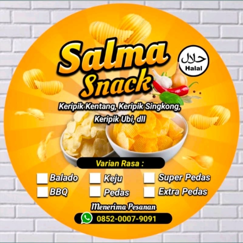 Jual Minimal Order 100 Pcs Stiker Jajanan Stiker Snack Stiker Pouch