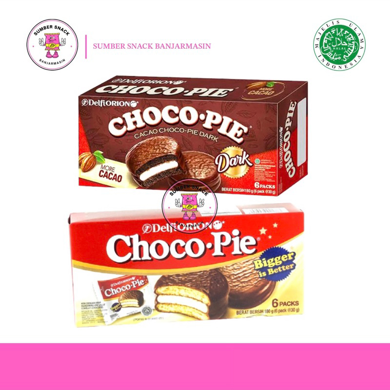 Jual Delfi Choco Pie (6 Packs) (180g) (2 Varian Rasa) | Shopee Indonesia